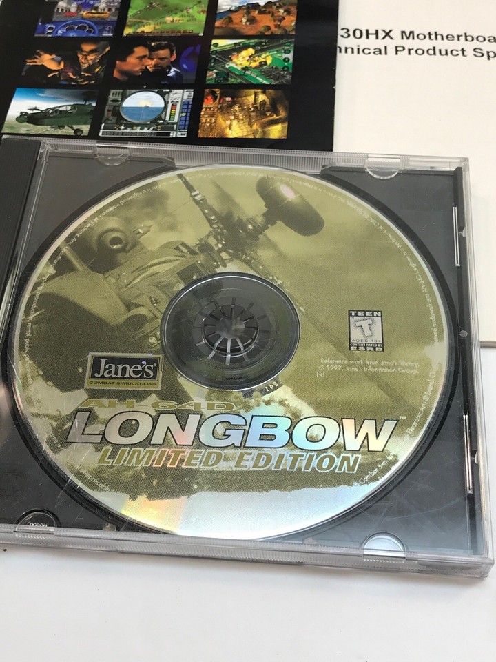 AH-64D Longbow PC Game CD-ROM Jane's Combat Simulations 1996 with ...