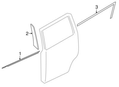 82813-1LA3A Nissan Tape-rear door outside, lh 828131LA3A, New Genuine ...