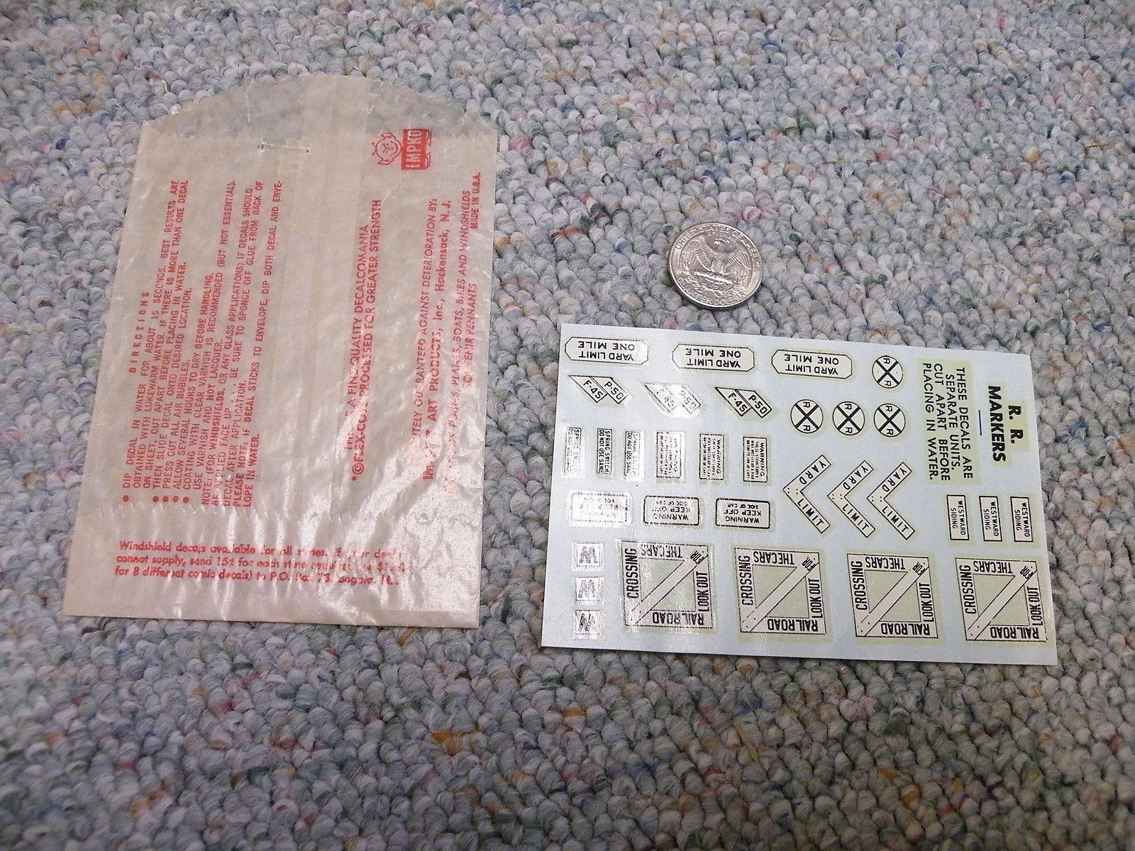 Impko decals HO Railroad crossing, Yard Limit etc Lot1 K75 | eBay