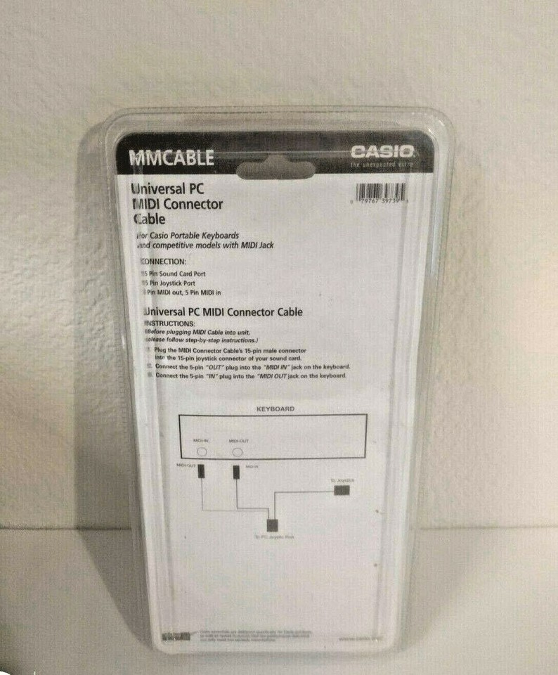 NEW/SEALED VTG - MMCABLE Casio Universal PC MIDI Connector Cable | eBay