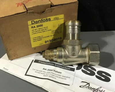 Danfoss RA 2000 Code #013G8019. 3/4” NPT ANGLE VALVE | eBay