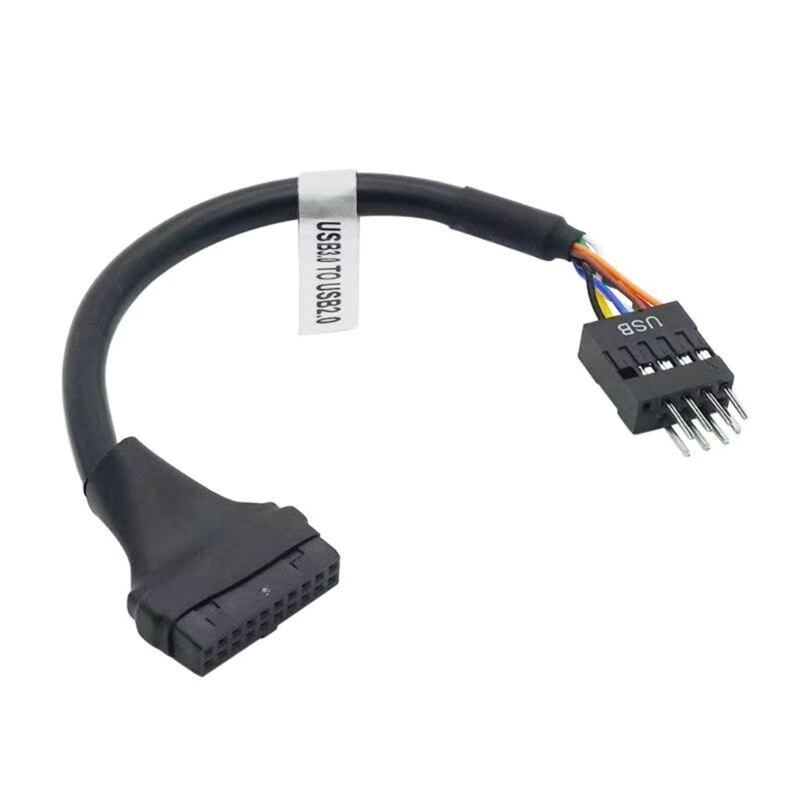 Effective USB Adapter Motherboard Adapter Cable 20Pin male to 9Pin ...