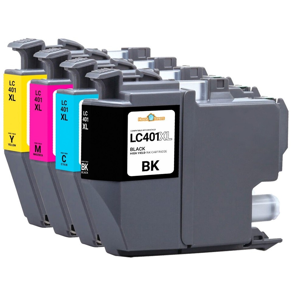 4PK for Brother LC401XL High Yield Ink Cartridge for MFC-J1010DW ...