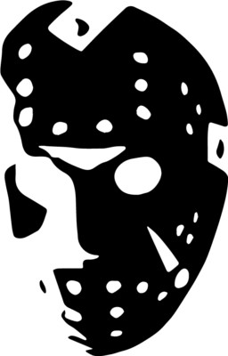 Jason Voorhees Friday the 13th VINYL DECAL Horror movie, I II III, car ...