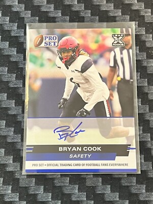 Bryan Cook Rookie Autograph 2022 Pro Set Blue Parallel #PSA-BC1 | eBay