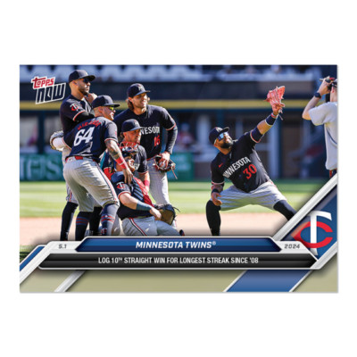 Minnesota Twins 10 Game Win Streak 2024 MLB TOPPS NOW Card 148 | eBay