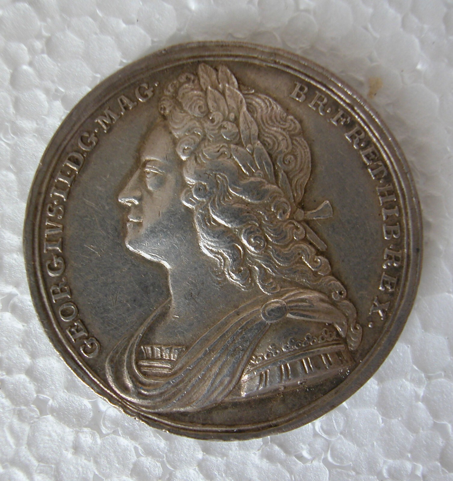 George II -Coronation Silver Medal 34 mm By John Croker Eimer # 510 ...
