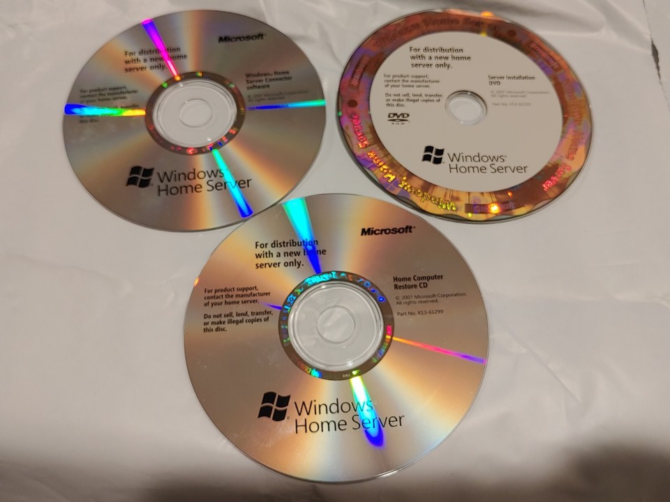 Microsoft Windows Home Server 2007 w/ Serial | eBay
