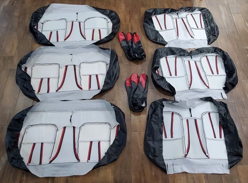 Evolution D5 Golf Cart 6 Seater Seat Covers, New Takeoffs with Staple ...