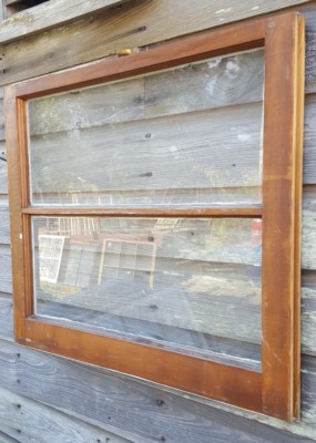 Architectural Salvage - ANTIQUE WINDOW SASH - C. 1900s - 27x20 2 PANE ...