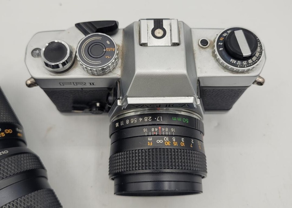 Yashica FR II 35mm Film SLR Camera - LENSE INCLUDED- UNTESTED | eBay