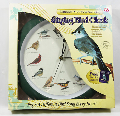 Singing Bird Clock - National Audubon Society | eBay