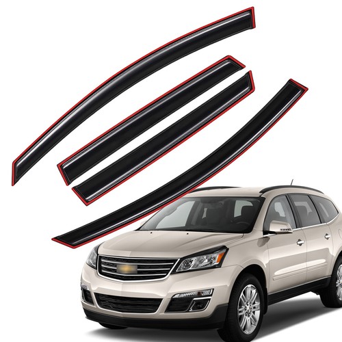In-channel Window Vent Visor Rain Guard Deflector for 2009-2017 Chevy ...
