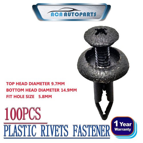 100X For Ford AU BA BF FG Plastic Clip Retainers Fasteners XR6 XR8 ...