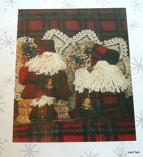 Home Decor Christmas Craft Pattern Santa Claus 10" & 8" Shelf Sitter ...