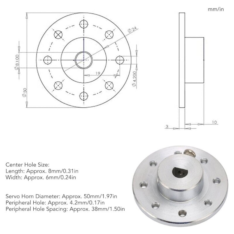 Special Arm Plate Torsion Servo Arm Plate Replacement for ASMC ASME ...