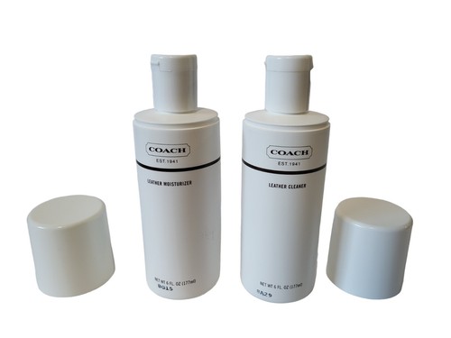 Coach Leather Cleaner & Moisturizer 6 oz Bottles Sealed Purse Wallet ...