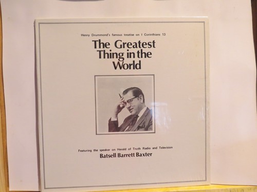 THE GREATEST THING IN THE WORLD NARRATED BY BATSELL BARRETT BAXTER N/M ...