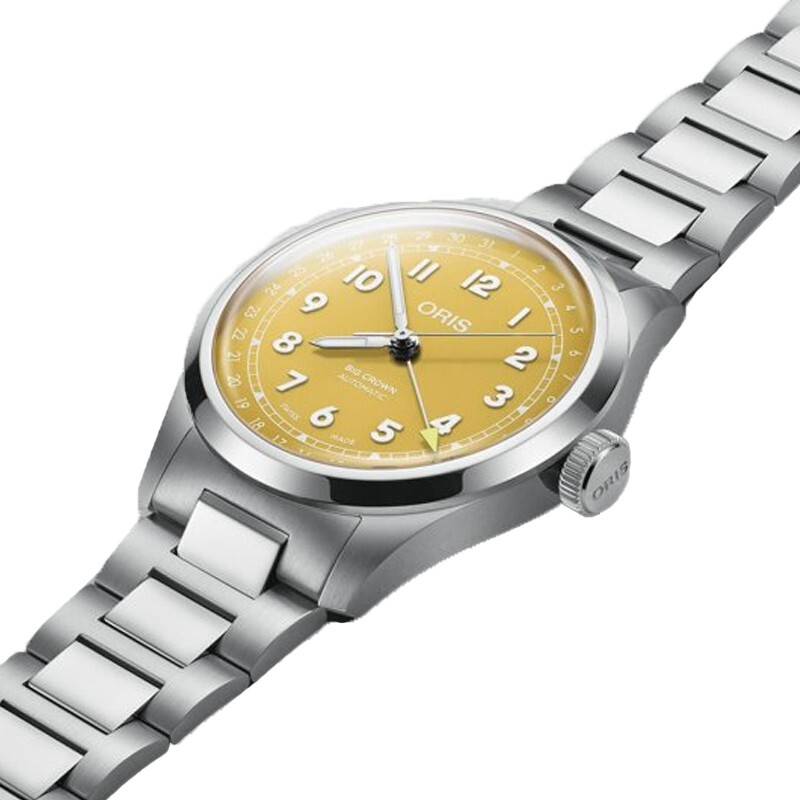 Oris Big Crown Pointer Date 40mm yellow Dial Watch 01 754 7798 4069-07 ...