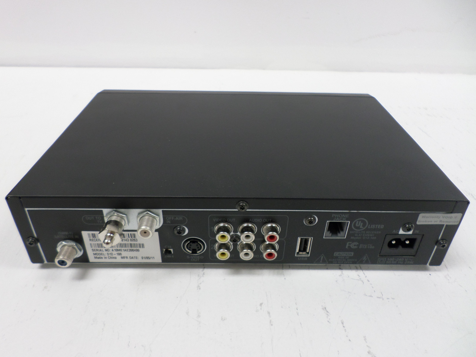 DirecTV Digital Television Multi-Satellite Receiver Box D12-100 | eBay