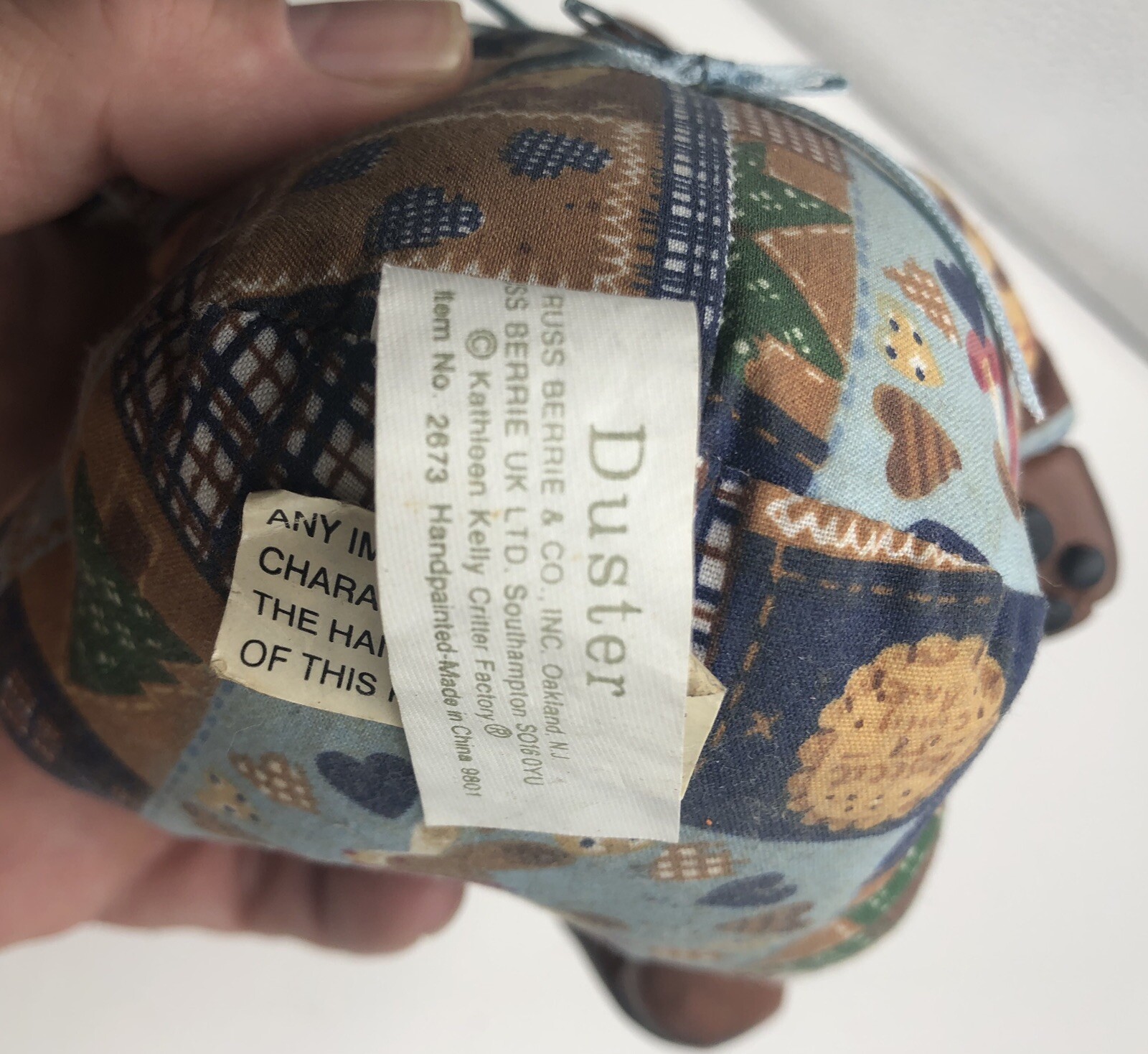 Russ Berrie Dog Figure Paper Weight Sitting 5.5” I love my Daddy On ...