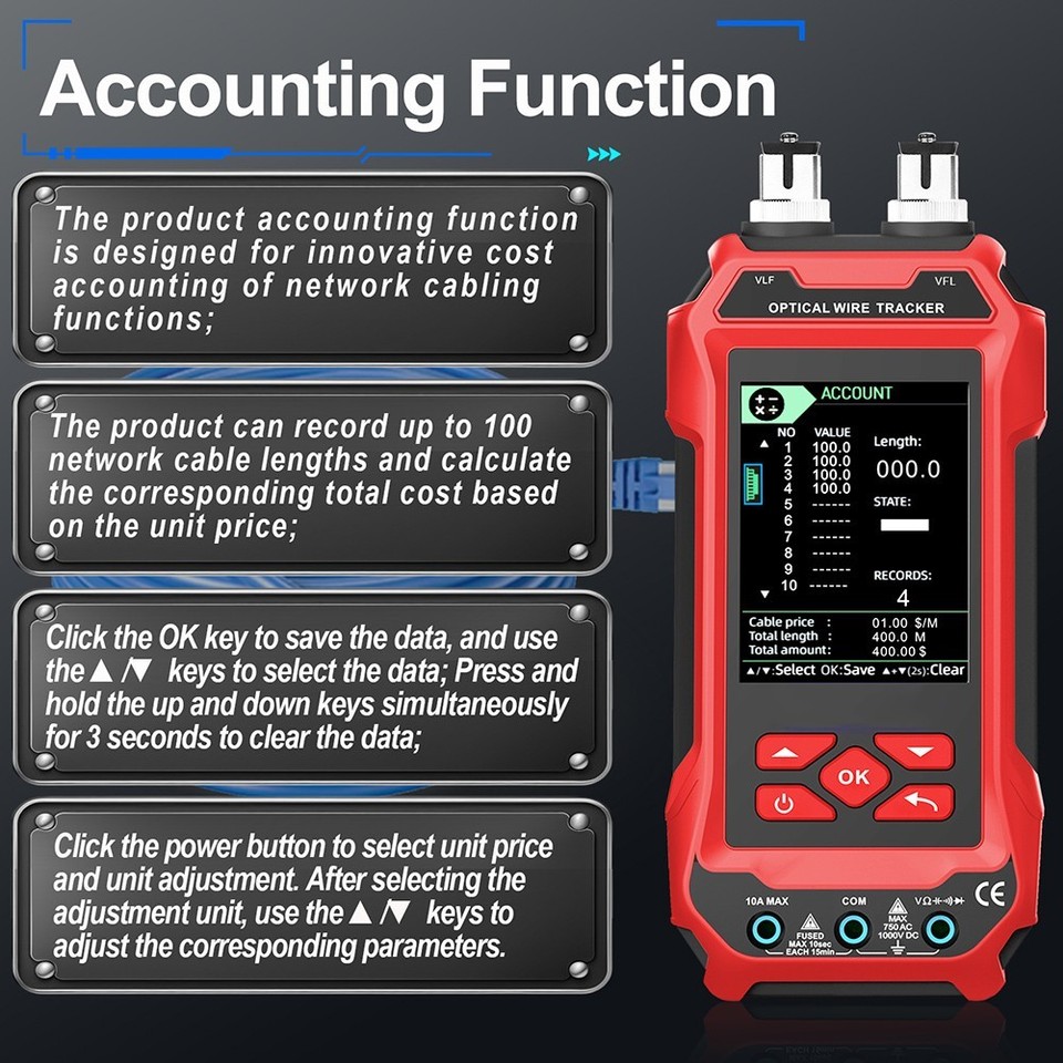 High Precision Optical Power Meter Integrated with Network Tester | eBay UK