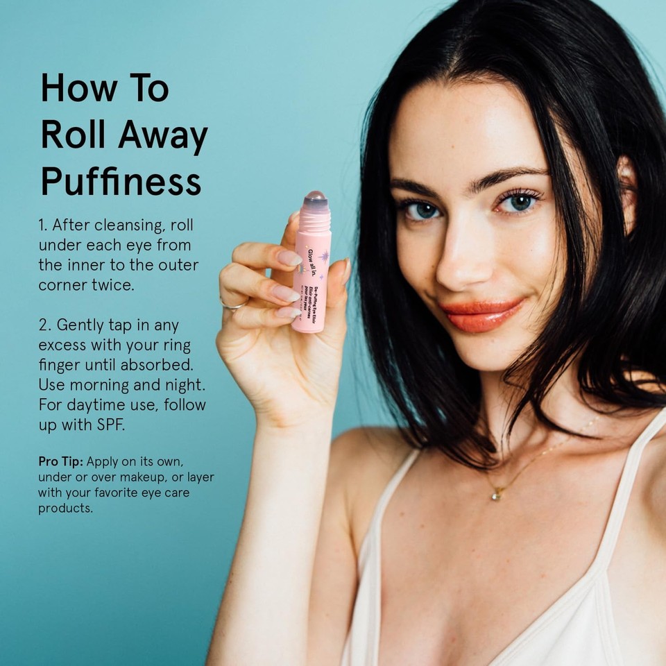 Under Eye Brightener Roller - Travel Essentials - Retinol & Caffeine ...