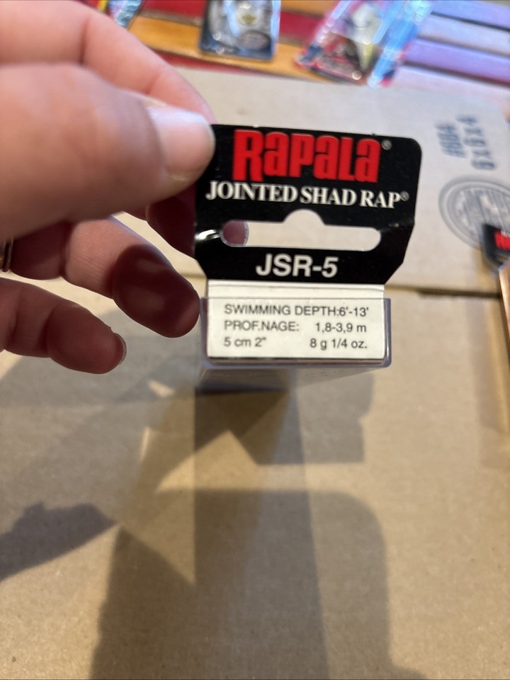 Rapala Jointed Shad Rap, JSR05FT, Firetiger, Depth 6 to 13 Ft., 2", 1/4 ...