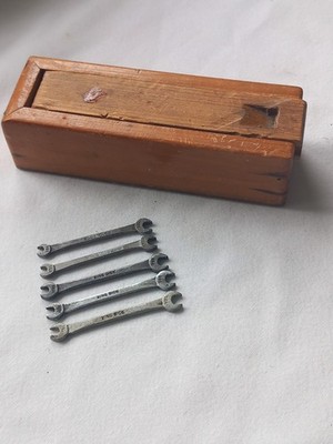 5 x King Dick BA spanners ex MOD military crows foot 3 x 10/8BA 2 x 11 ...