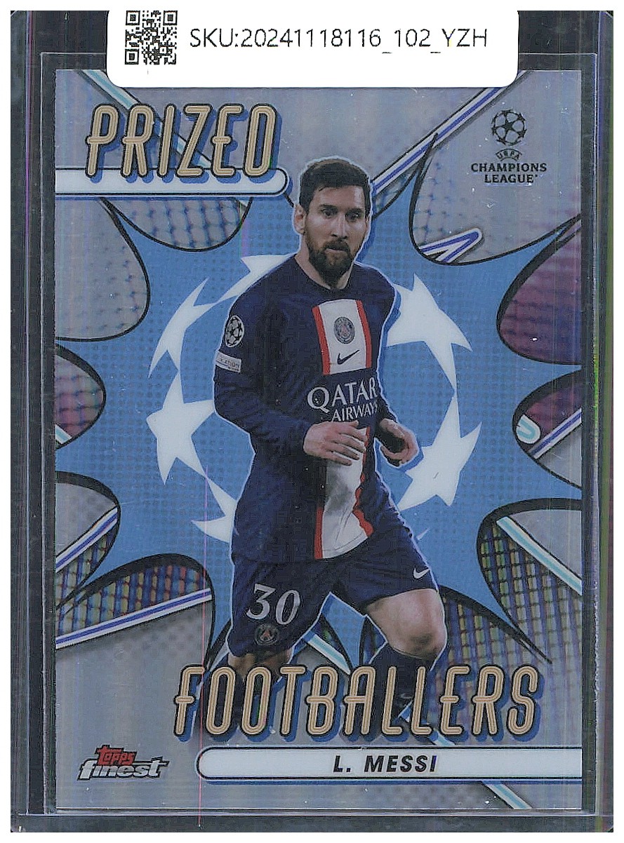 2022 Topps Finest Lionel Messi UEFA Club Competitions Prized ...