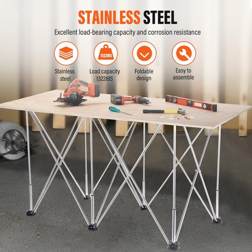 44*23in Portable Work Station with Storage Bag, Foldable Work Bench ...