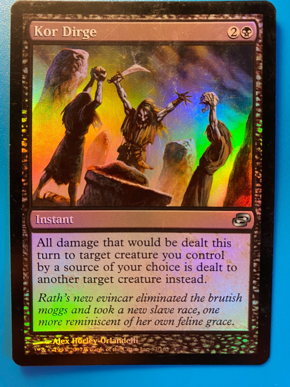 MTG 1x FOIL Kor Dirge # 87 Planar Chaos Modern Magic the Gathering Card ...