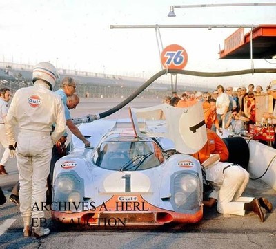 Porsche 917 pit stop 24 hr Le Mans racing automobile photo | eBay