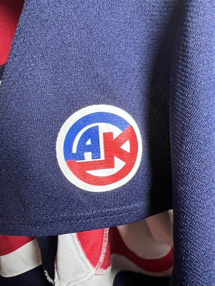 Kalamazoo Wings XL Red White Hockey Jersey #04 Fitzgerald | eBay