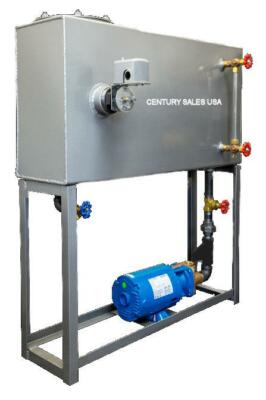 RECTANGULAR CONDENSATE RETURN TANK 45 GAL & PUMP. 36LX12WX24H for 30HP ...