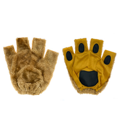 Bärenpfoten Tier Handschuhe Tatzen Unisex Einheitsgröße Fasching ...