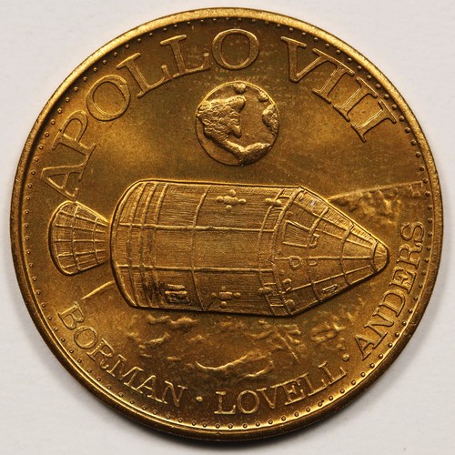 December 21-27 1968 Apollo VIII Bronze Coin Medal NASA Saturn V | eBay