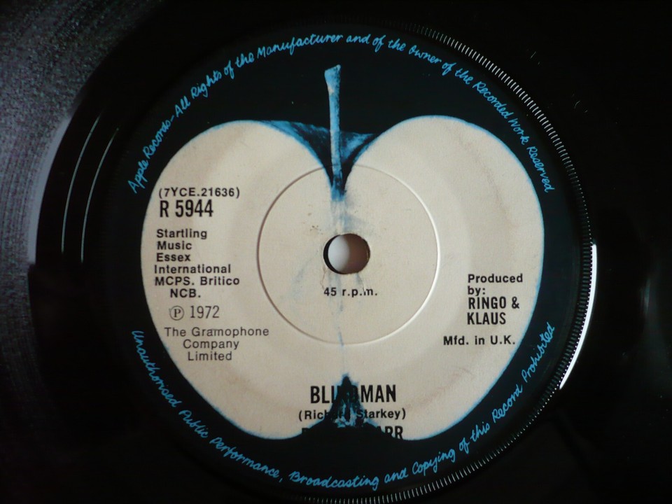 Ringo Starr Back Off Boogaloo 7" Vinyl UK 1972 Apple 1st Pres Single ...