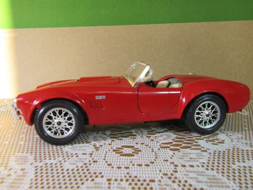 456Y Vintage Burago 0513 Italy Shelby 427 Cobra Spider 1965 Red 1:24 | eBay