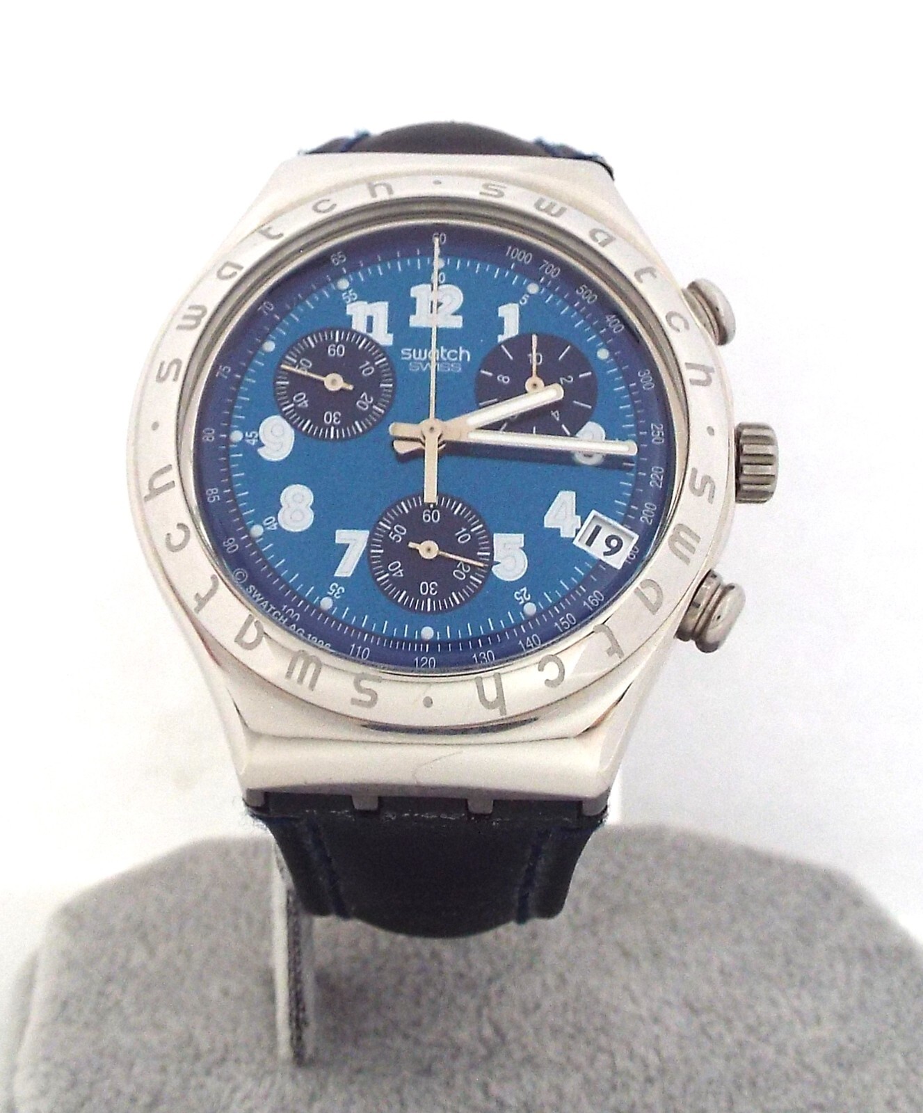 Swatch - Secret Agent - Irony Chrono - YCS401 - Vintage Mens Watch ...