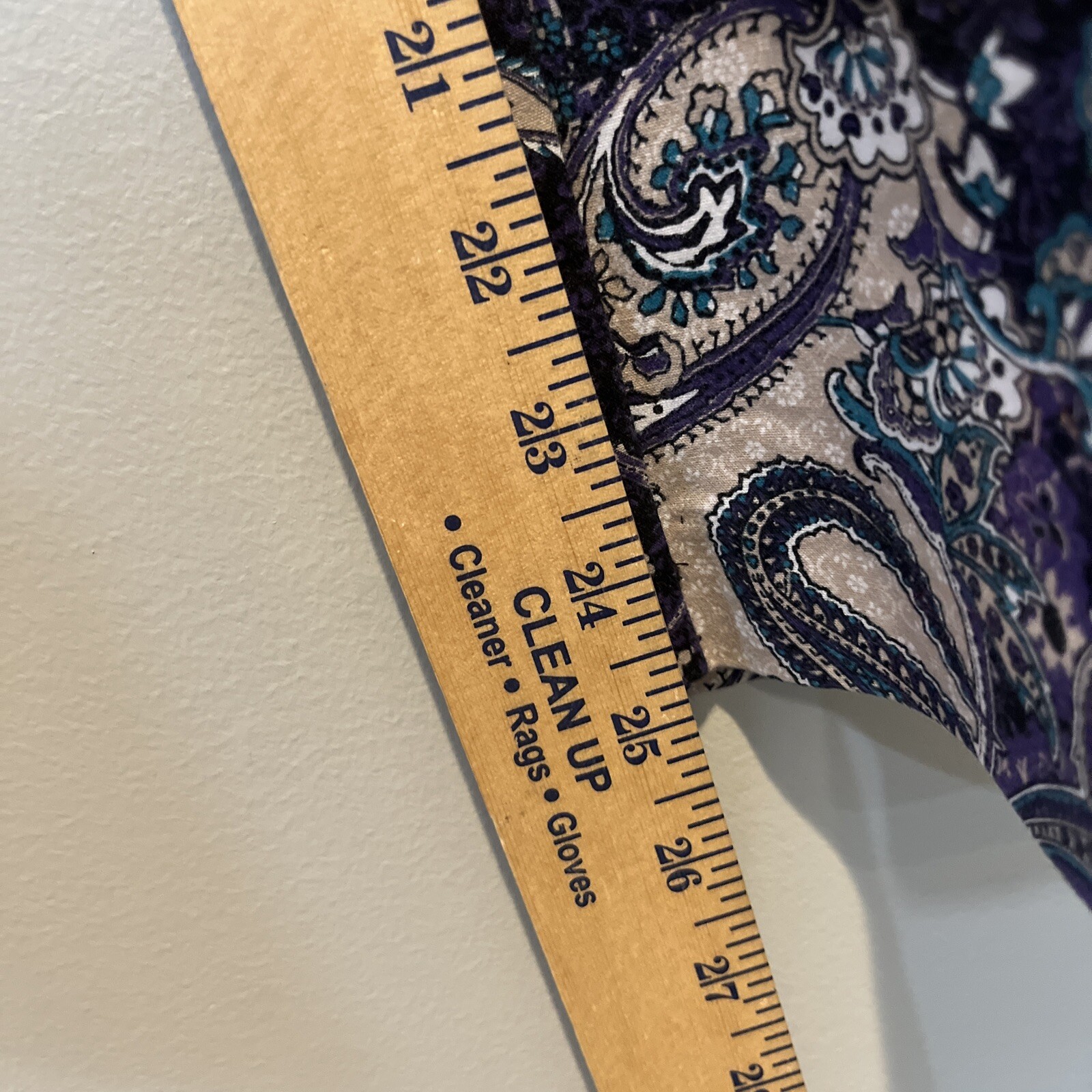 Chico's purple paisley print hook closure women's ankle pants Size 1 ...