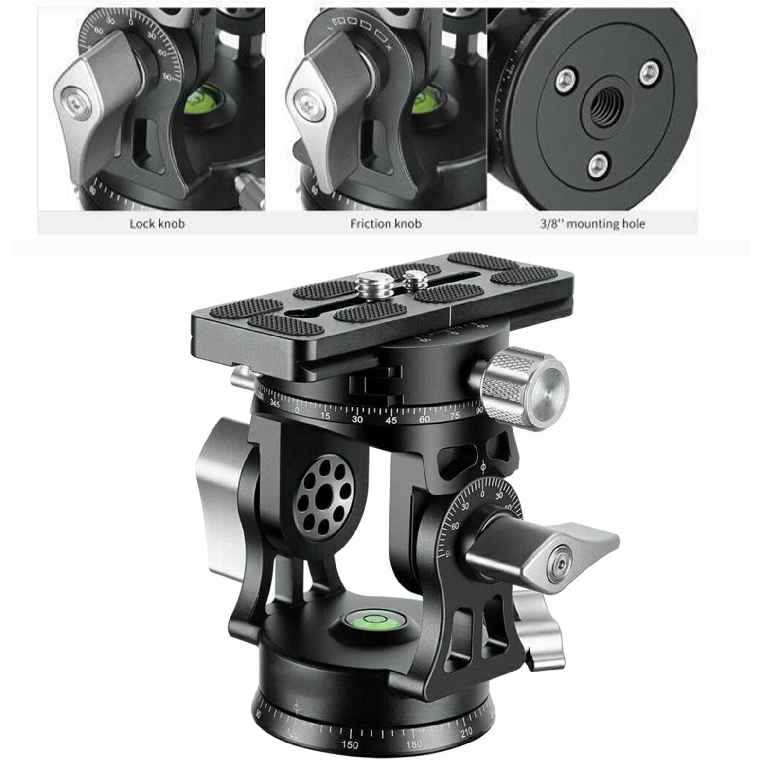 For LEOFOTO VH-30R Two-Way Panoramic Tele Lens Head w Handle Arca/RRS ...