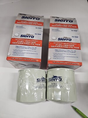 Sierra 18-7844 Fuel/ Water Separator Filter (2 FOR $18) NOS OEM OilSh ...