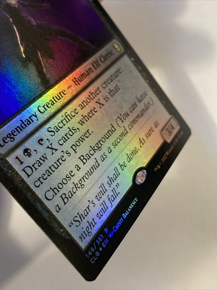 MTG Shadowheart, Dark Justiciar *FOIL* Battle for Baldur's Gate 146 NM ...