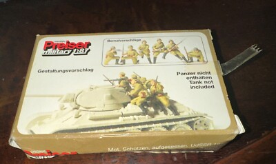 Preiser 16532 HO Armoured Infantry Riflemen on the Tank Figure Kit (Set ...