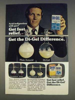 1977 Di-Gel Antacid Ad - Acid Indigestion with Gas? | eBay