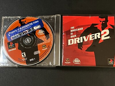 Driver 2 (PlayStation 1, PS1) CIB - Black Label - Tested - Blockbuster ...