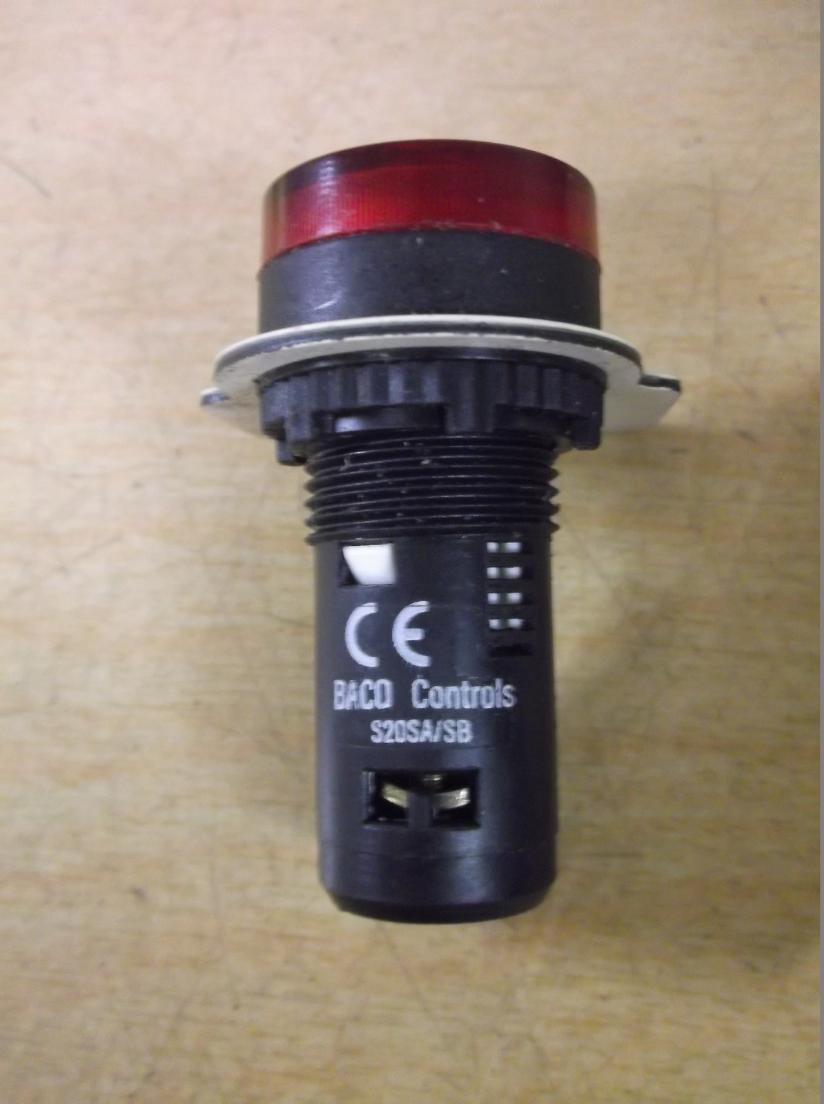 Baco Controls S20SA/SB Indicator Pilot Light Red w/ Alarm Bezel *FREE ...