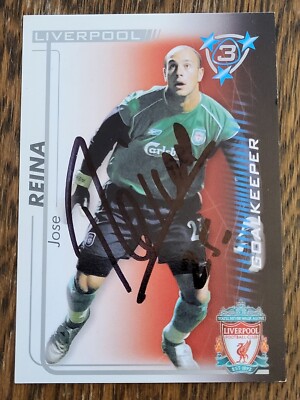 PEPE REINA Signed Liverpool 2005-06 Shoot Out Card | eBay