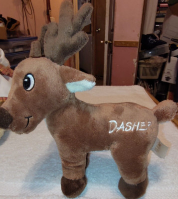 7" Vintage 2009 Dan Dee Santa's Reindeer Dasher Plush Deer Toy ...